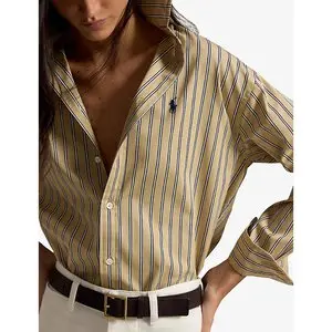 Polo Ralph Lauren Striped Cotton Shirt - Tan Mul