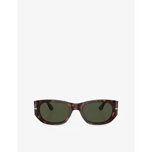 Persol Po3307s Pillow-frame Acetate Sunglasses - Brown