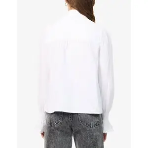 ME+EM Lace-trimmed Cheesecloth Cotton Blouse