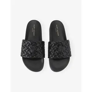 Kurt Geiger Meena Eagle Faux-leather Slides