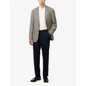 Dunhill Checked Single-breasted Wool Blazer