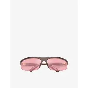 Miu Miu Oval-frame Injected Sunglasses