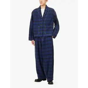 STORY MFG. Lush Check Cotton Trousers