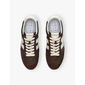 Hogan H727 Suede And Woven Trainers