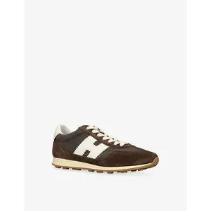 Hogan H727 Suede And Woven Trainers