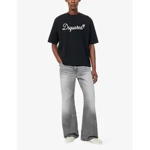 Dsquared2 Signature Brand-embroidered Cotton T-shirt