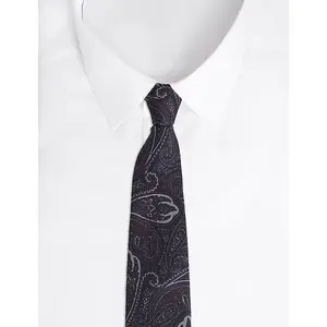 Corneliani Paisley Print Silk Tie