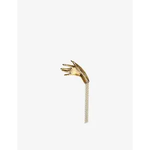BEATRIZ PALACIOS Folk Maja Gold-plated Brass Brooch