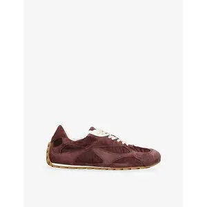 Bottega Veneta Bottega Veneta Orbit Flash Suede Trainers Wine