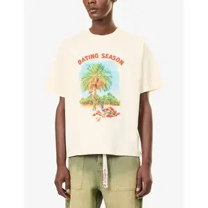 NOT BORING Dating Season Graphic-print Cotton T-shirt