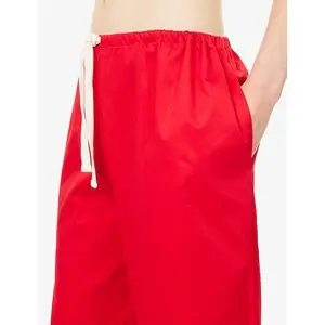 REFORMATION Gina Wide-leg Stretch-cotton Trousers