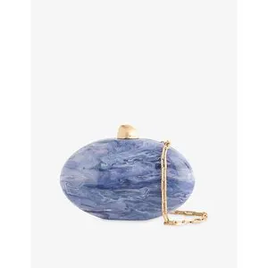 Cult Gaia Eviana Acrylic Clutch With Chain Strap - Tide Multi