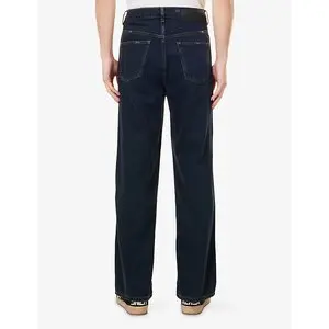 NAHMIAS Waxed Distressed Denim Jeans