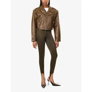 THE FRANKIE SHOP Daphne Cropped Biker Jacket