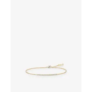 Messika Gatsby Gold Bar And 0.25ct Diamond Bracelet - Yellow