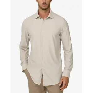 Boggi Milano Slim-fit Long-sleeved Stretch-woven Shirt