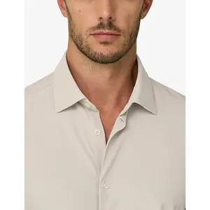 Boggi Milano Slim-fit Long-sleeved Stretch-woven Shirt