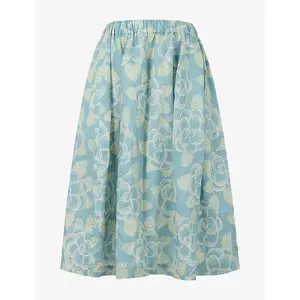 Marni Printed Elasticated Waist Woven Midi Skirt - Bav15
