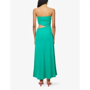 Christopher Esber Droplet Crystal Embellished Strapless Maxi Dress