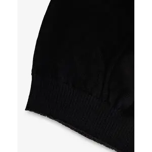 Rick Owens Domed Knitted Wool Beanie Hat - Black