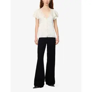 Citizens Of Humanity Lola Lace-trim Satin Top