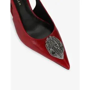 Kurt Geiger Belsize Eagle Leather Slingback Pumps