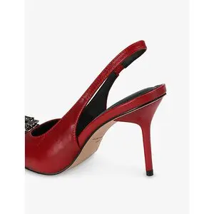 Kurt Geiger Belsize Eagle Leather Slingback Pumps