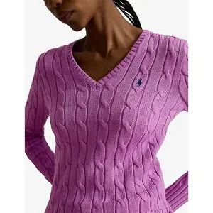 Polo Ralph Lauren Kimberly Cable-knitted Cotton Jumper