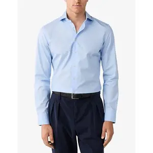 HACKETT Formal Tailored-fit Long-sleeve Cotton Shirt