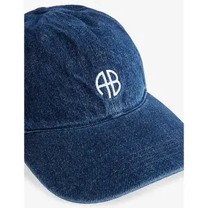 ANINE BING Jeremy Logo-embroidered Denim Baseball Cap