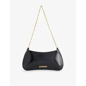 Jacquemus The Small Bisou Chaîne Leather Shoulder Bag - Black
