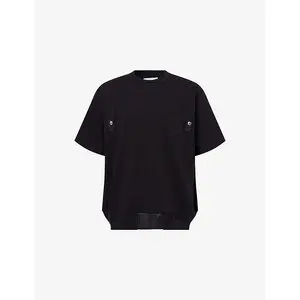 Sacai Patch-pocket Short-sleeve Cotton T-shirt