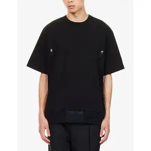 Sacai Patch-pocket Short-sleeve Cotton T-shirt