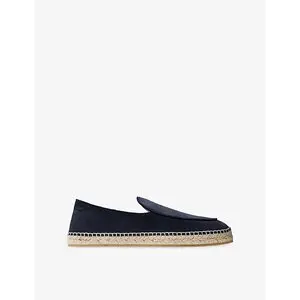 JIMMY CHOO Shenton Velvet Suede Espadrilles - Midnight