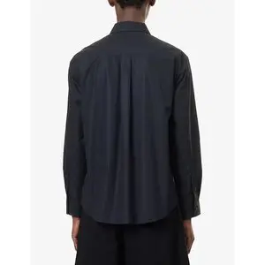 Simone Rocha Ruffle Rosette Cotton Shirt