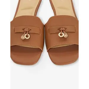 DUNE Lindo Leather Slides