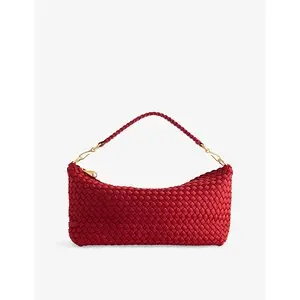 NAGHEDI Porto Halfmoon Woven Shoulder Bag - Rosso
