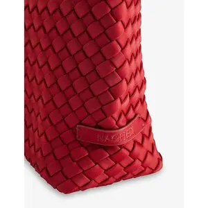 NAGHEDI Porto Halfmoon Woven Shoulder Bag - Rosso