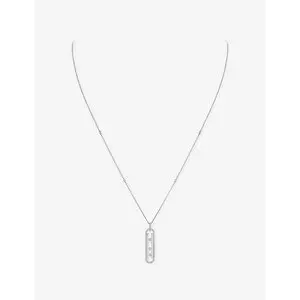 Messika Move 10th Small 18ct Gold And Diamond Necklace - White