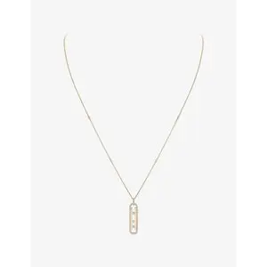 Messika Move 10th Small 18ct Gold And Diamond Necklace - Yellow