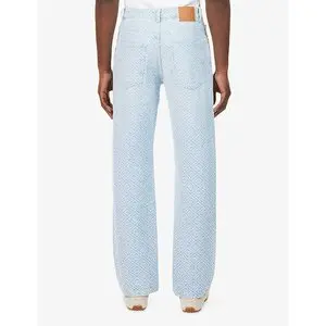 Casablanca Monogram-print Straight-leg Jeans