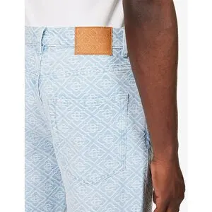 Casablanca Monogram-print Straight-leg Jeans