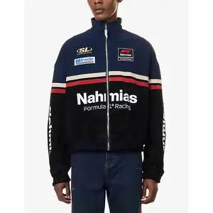 NAHMIAS Racing Stripes Leather Jacket