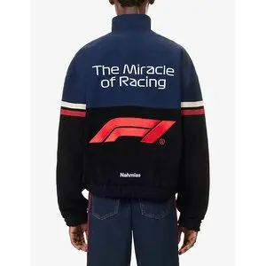 NAHMIAS Racing Stripes Leather Jacket