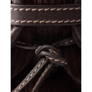 Prada Bonnie Small Corduroy And Leather Top-handle Bag - Brown