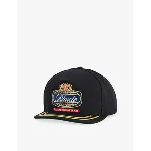 Rhude Safari Crest-embroidered Canvas Cap - Black