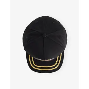 Rhude Safari Crest-embroidered Canvas Cap - Black