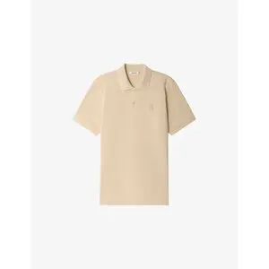 Sandro Branded Short-sleeved Cotton-piqué Polo Shirt