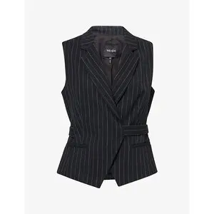 ME+EM Pinstripe Wool-blend Waistcoat