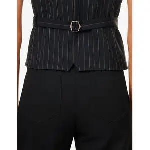 ME+EM Pinstripe Wool-blend Waistcoat